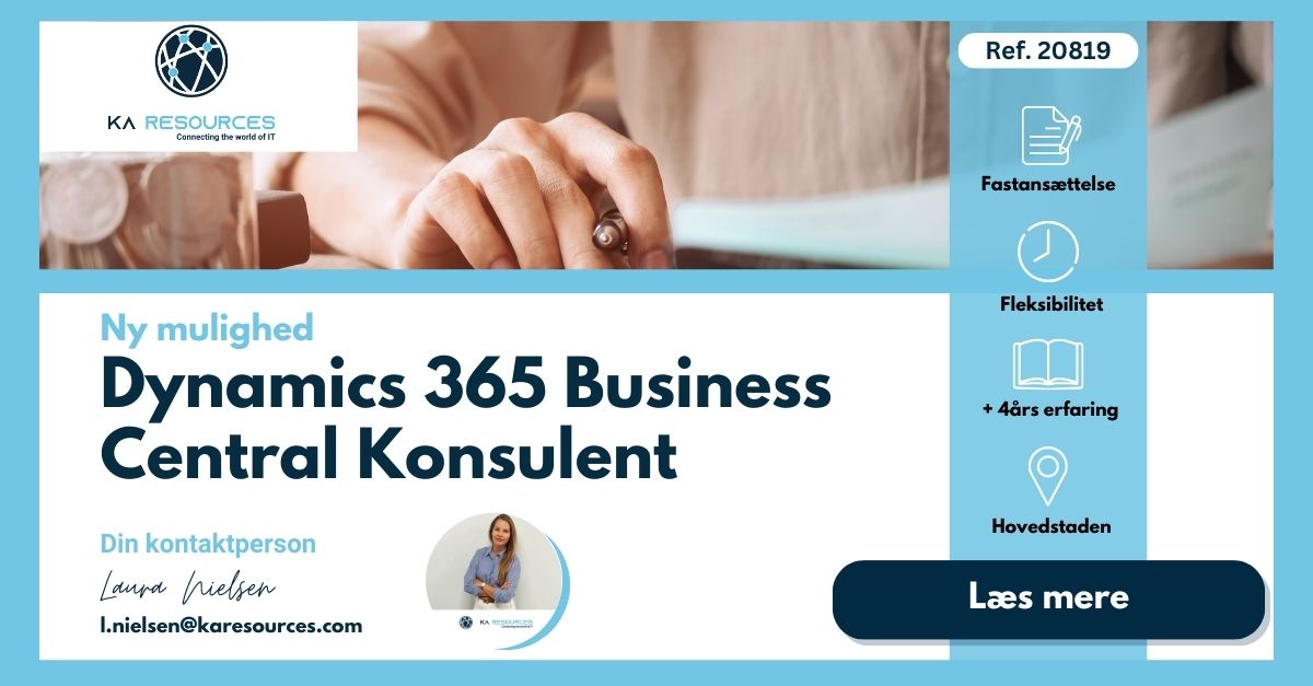 Dynamics 365 Business Central Konsulent – Ref. 20819 – Flere Lokationer ...